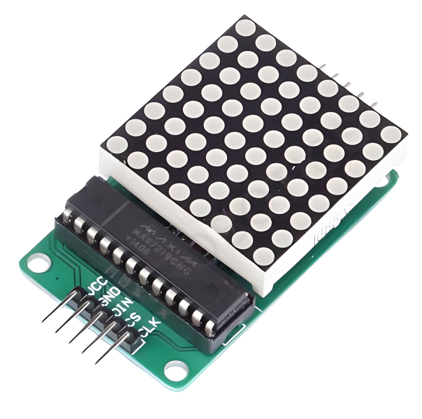 (MAX7219) Single-Digit Dot Matrix Display Module (8x8 Dots) - Clear ...