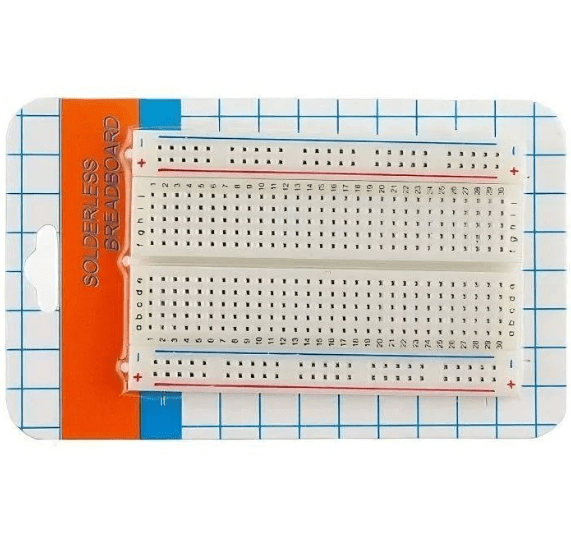 Convenient half-size solderless breadboard with 400 tie points for ...