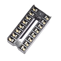 Secure 16-pin IC base/holder for stable connections and convenient replacements