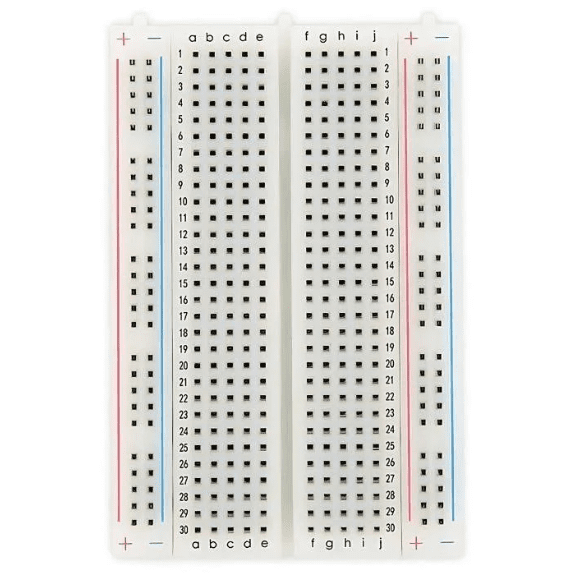 Convenient half-size solderless breadboard with 400 tie points for ...