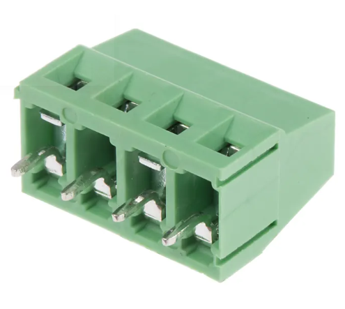 Secure 4-pin PCB mount screw terminal block for efficient circuit ...