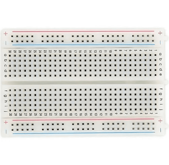 Convenient half-size solderless breadboard with 400 tie points for ...