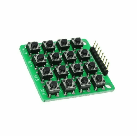 4x4 Push Button Keypad: User Input Interface