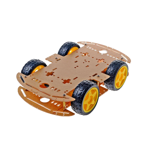 4-Wheel Drive Acrylic Chassis Kit with Motors: Build Your Own Dynamic ...