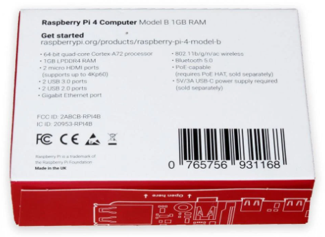 Raspberry Pi 4 Model B 1GB RAM - Versatile Single Board Computer