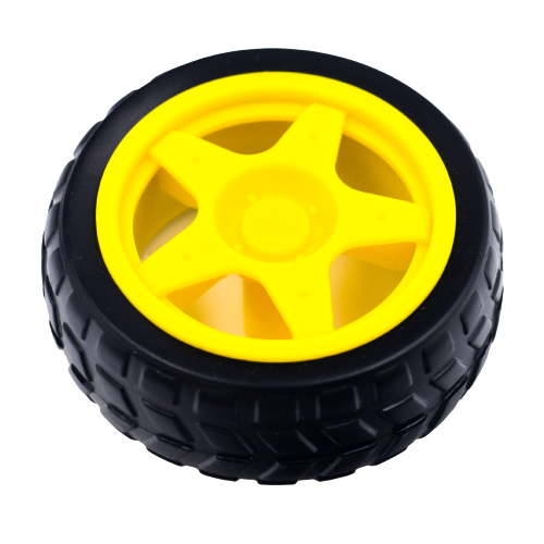 BO Motor Wheel with 6mm Shaft: Efficient Component for Robotic Movement
