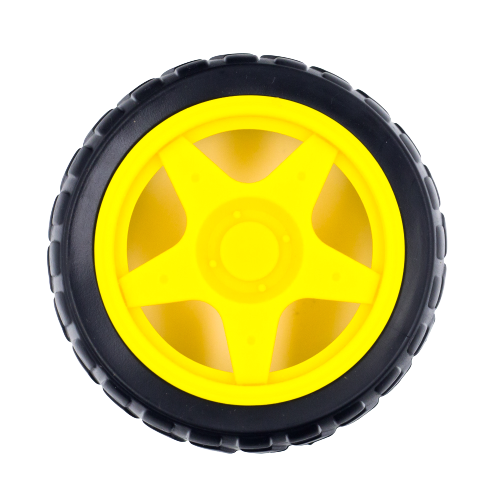 BO Motor Wheel with 6mm Shaft: Efficient Component for Robotic Movement