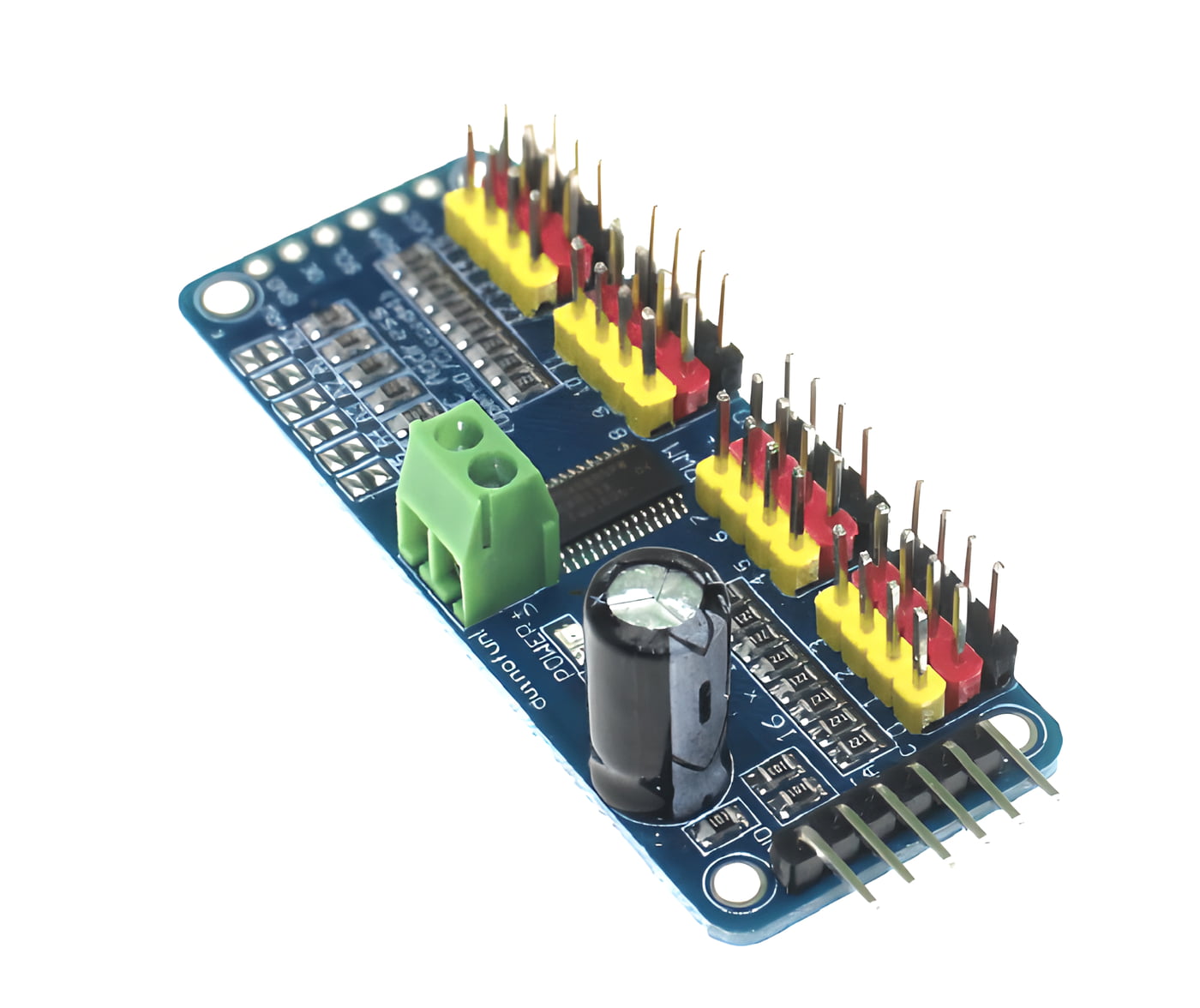PCA9685: 16-Channel 12-Bit PWM Servo Motor Driver for Precision Control ...