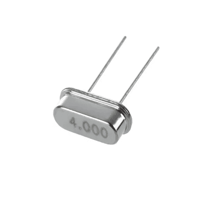 Reliable 4MHz crystal oscillator (2-pin) for precise timing in circuits