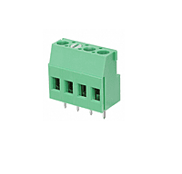 Secure 4-pin PCB mount screw terminal block for efficient circuit ...
