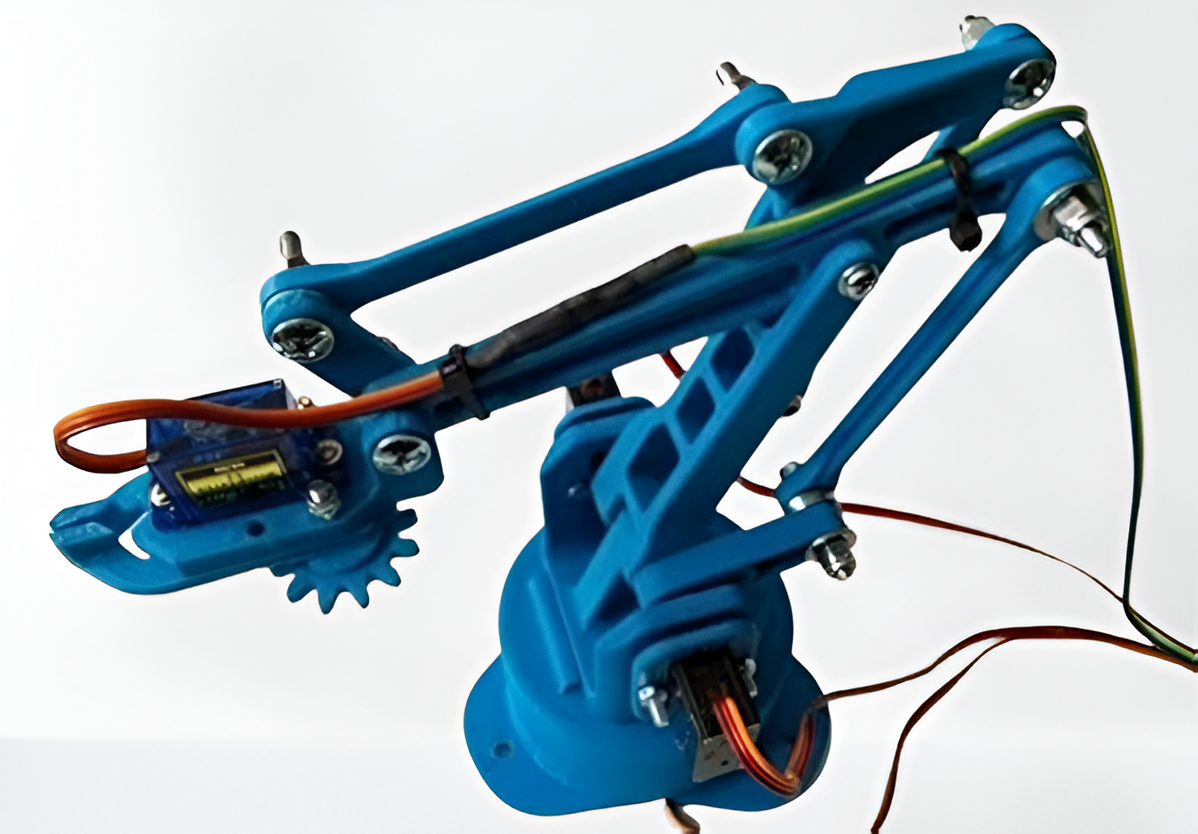 Robotic Arm with Gripper DIY Kit – Arduino & Raspberry Pi Compatible