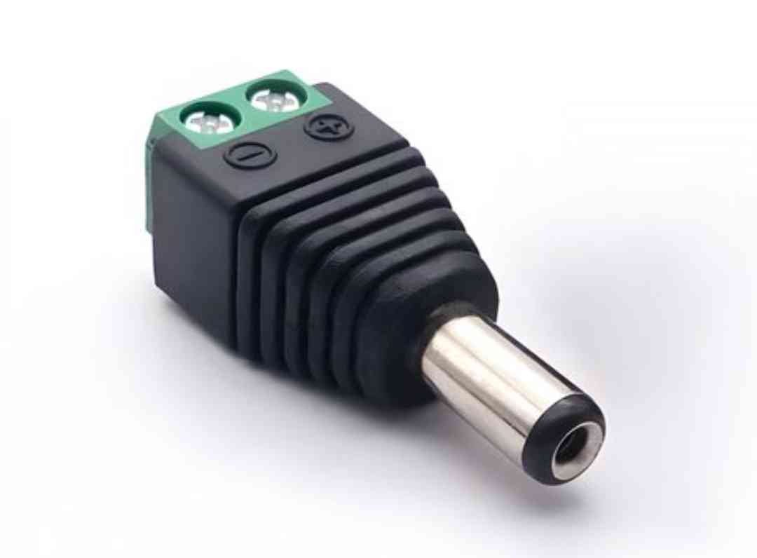 Buy DC Jack Male Connector with 2-Pin Screw Terminal Online
